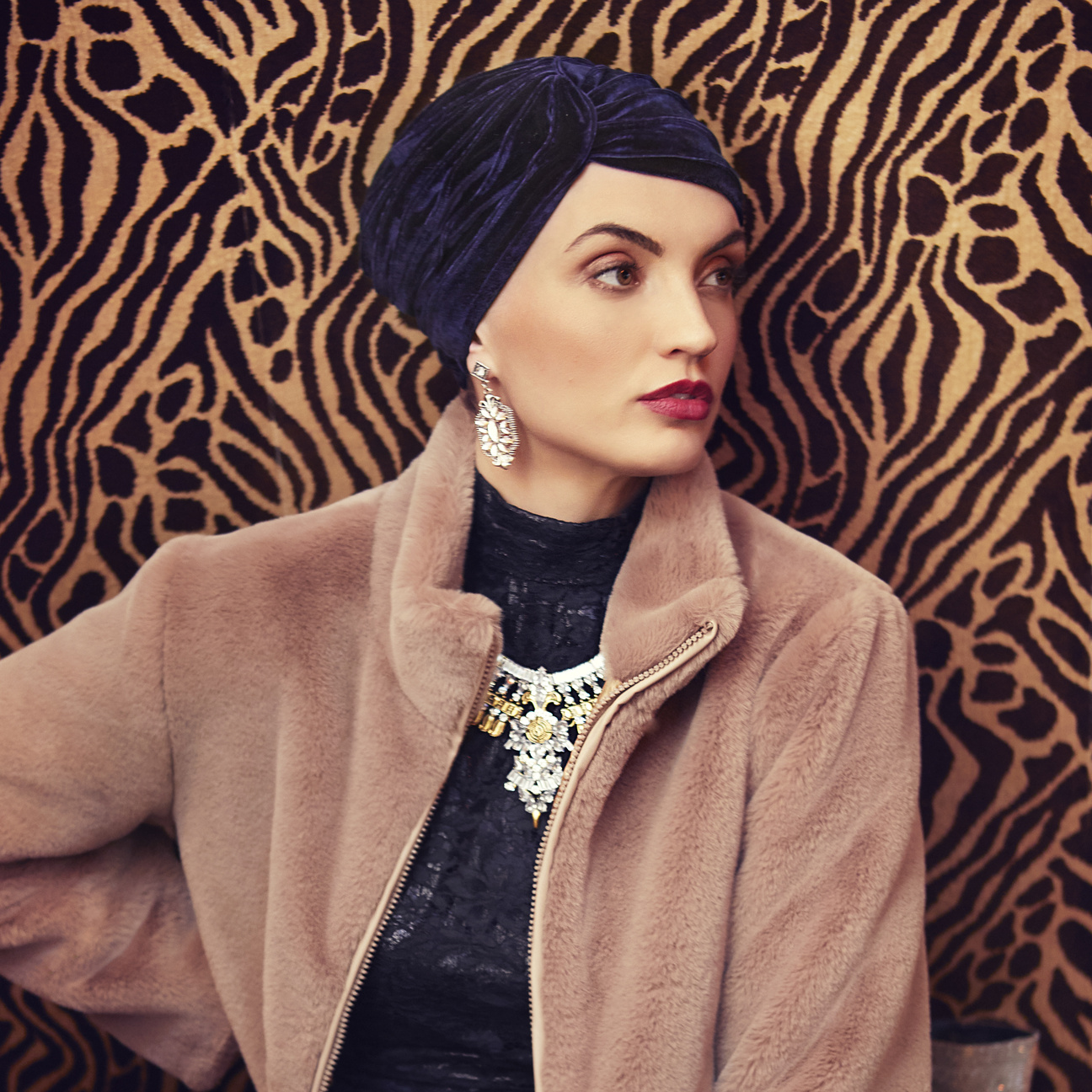 Boho Velvet Turban by Christine Headwear - CHF 59.95