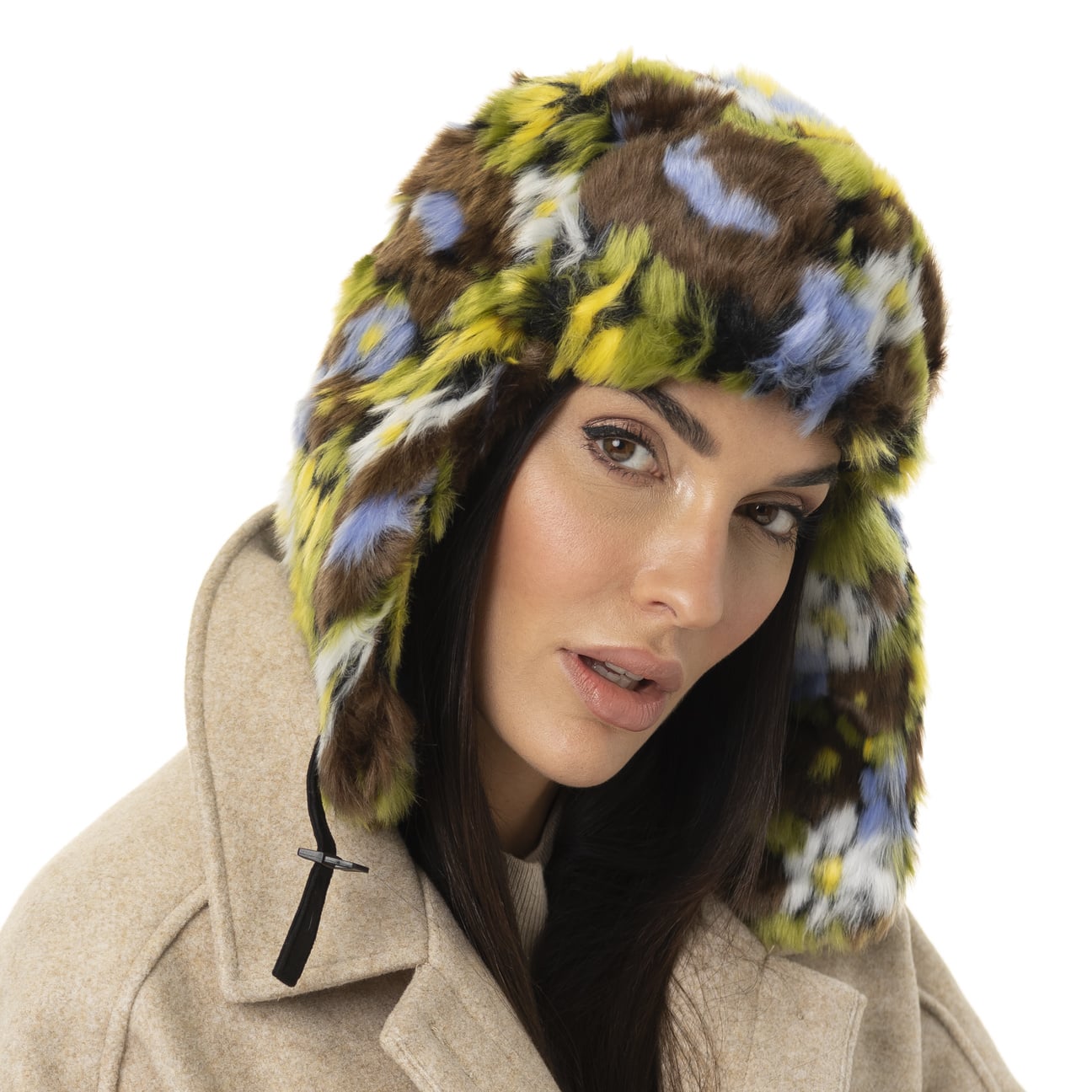 Chapka Multicolour Faux Fur by Seeberger - CHF 63.95